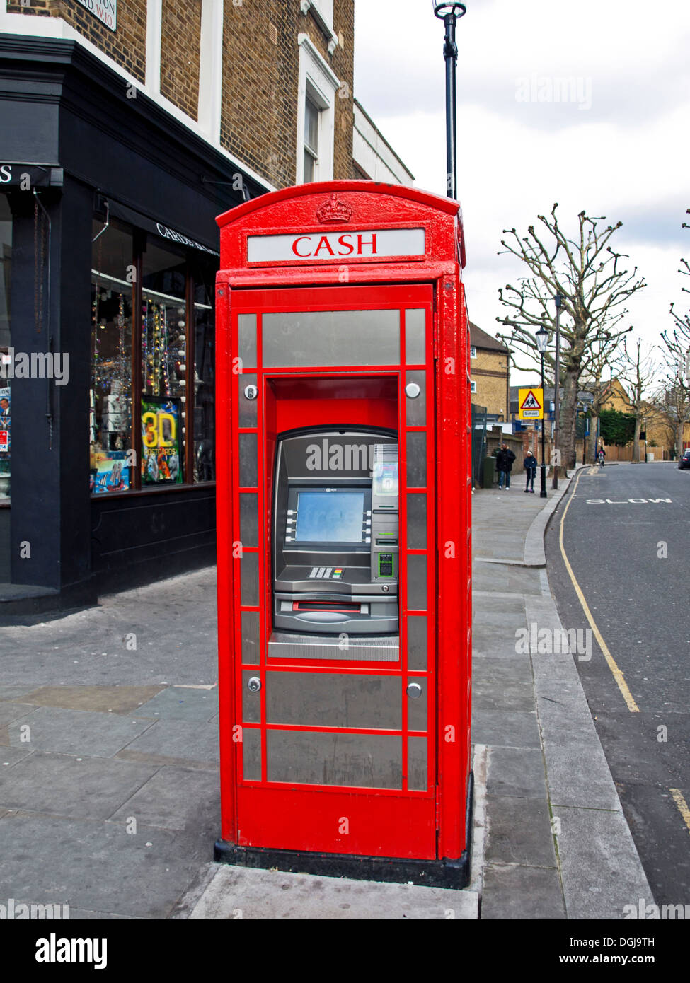 Cash point phone booth near Portobello Road, London, England, United ...