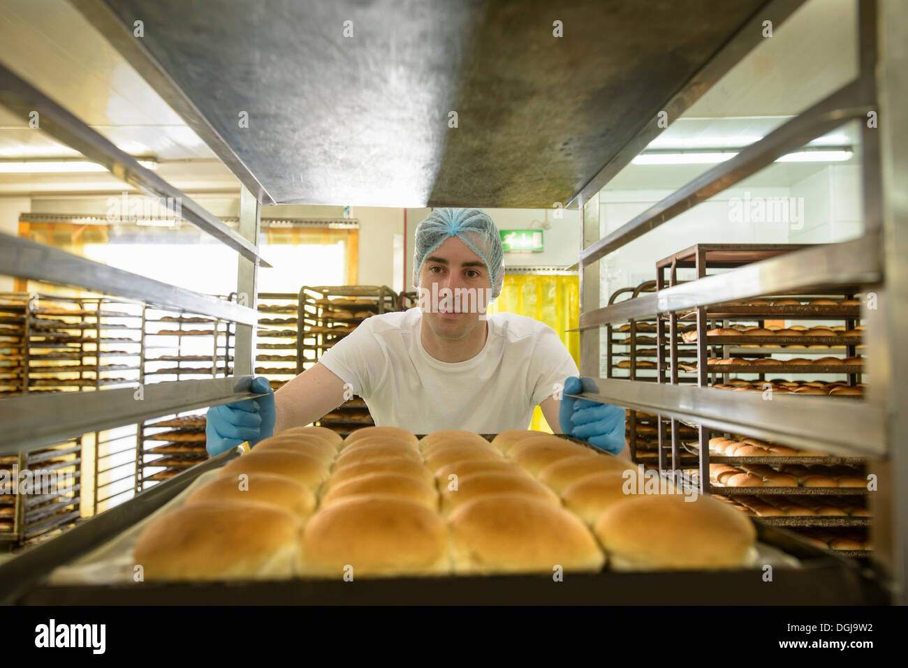 Baker tray fresh bread hi-res stock photography and images - Alamy