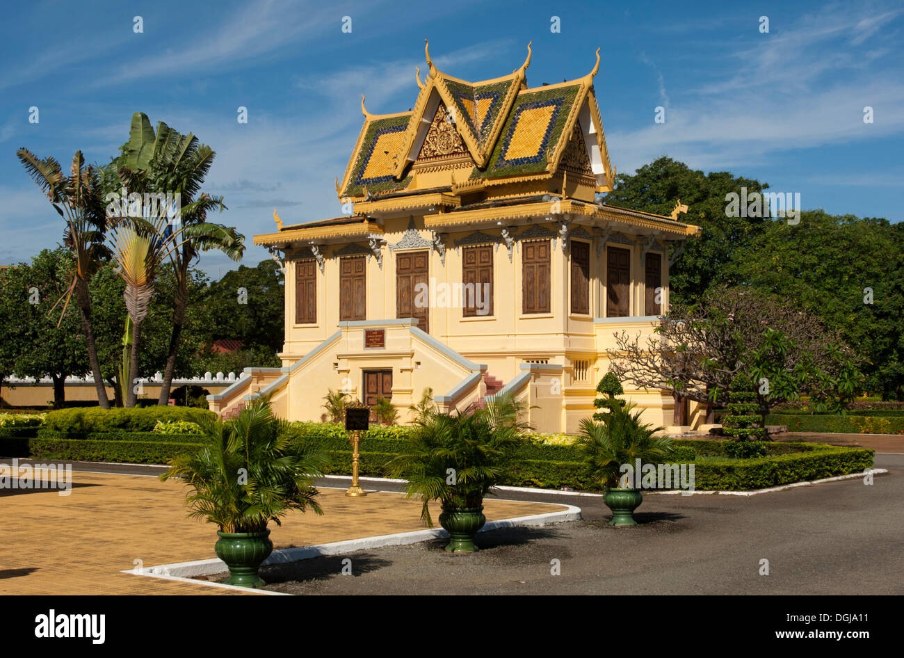 The Royal Hor Samran Phirun pavilion in the grounds of the Royal Palace ...