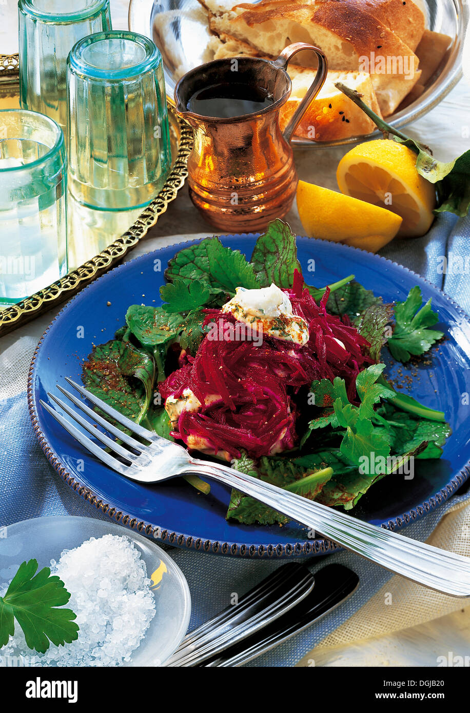 Beetroot salad, Turkey Stock Photo - Alamy