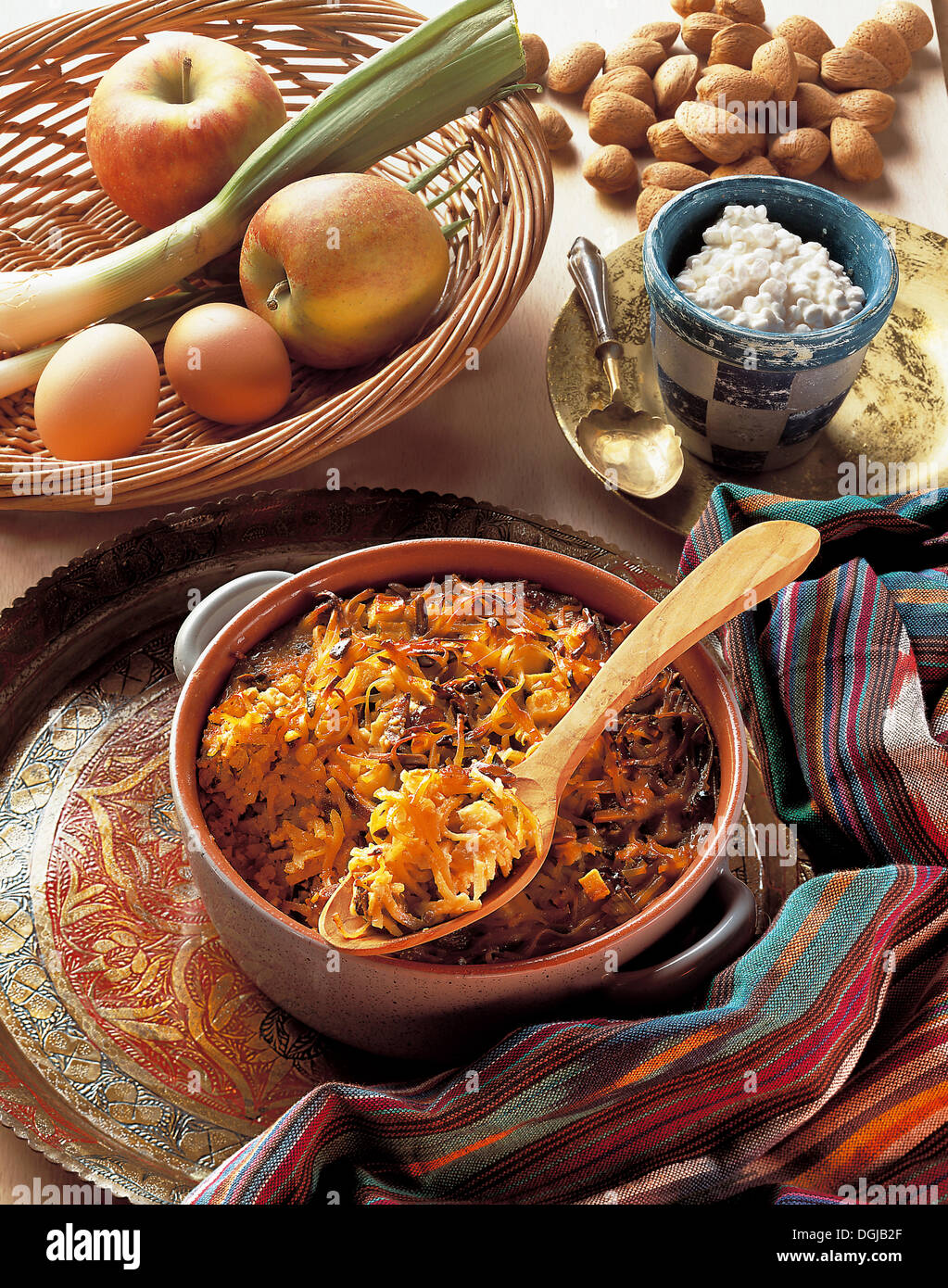 Pasta bake, Israel Stock Photo - Alamy