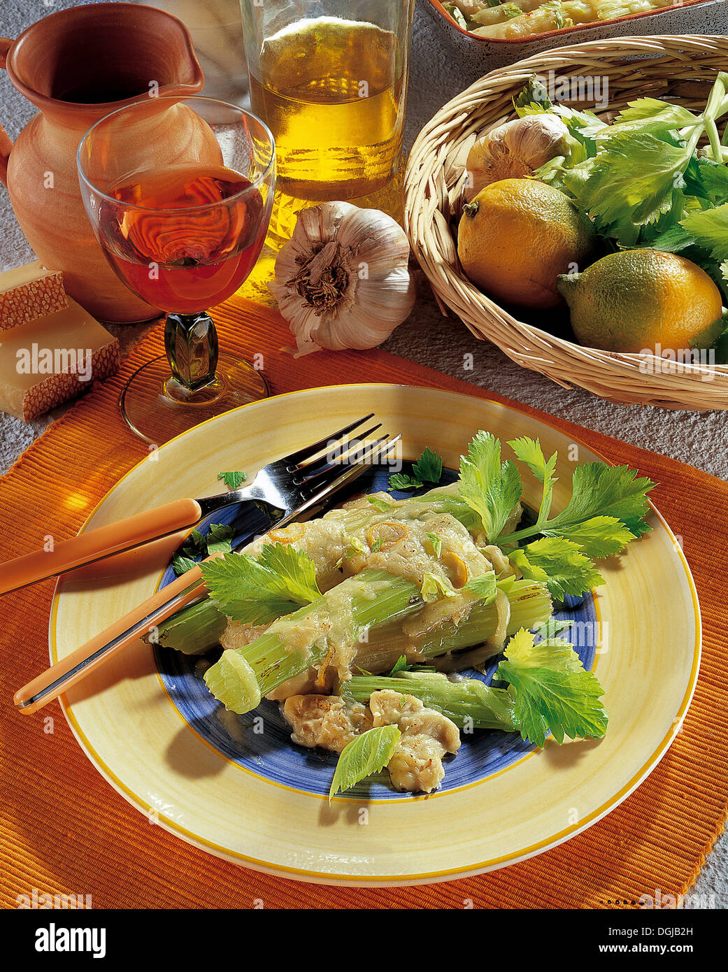 Baked celery, Spain Stock Photo - Alamy