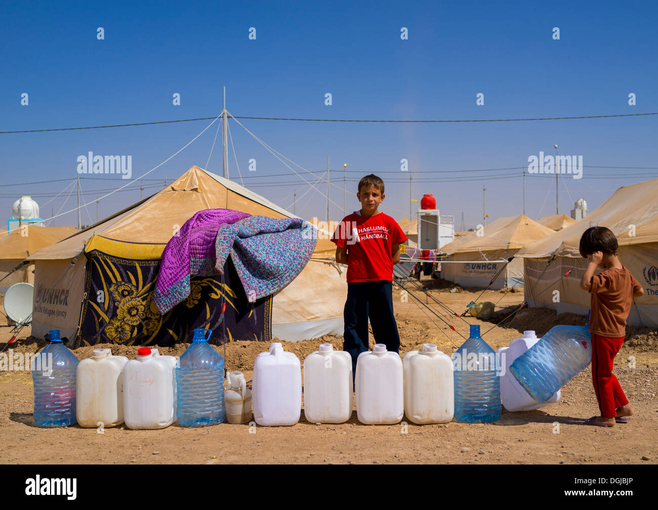 Syrian Refugee Camp, Erbil, Kurdistan, Iraq Stock Photo - Alamy