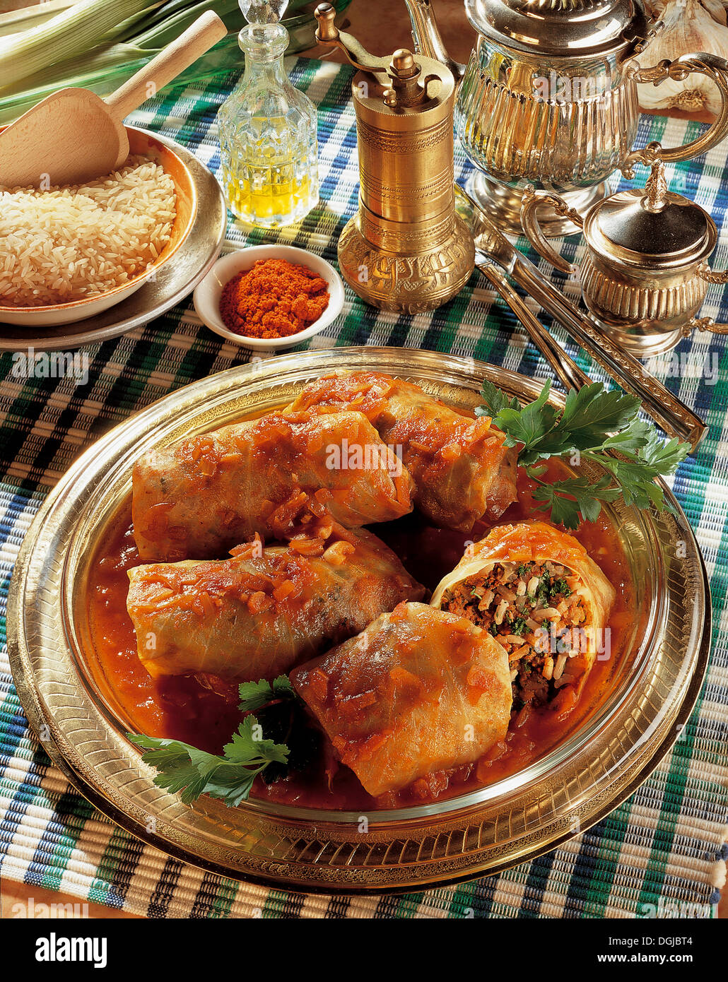 Stuffed cabbage Israeli style, Israel Stock Photo - Alamy