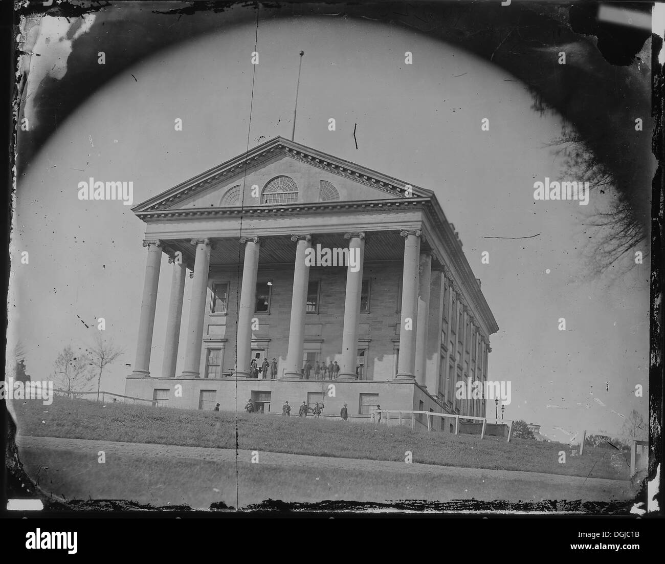 This photograph provides a view of the Capitol in Richmond, Virginia ...