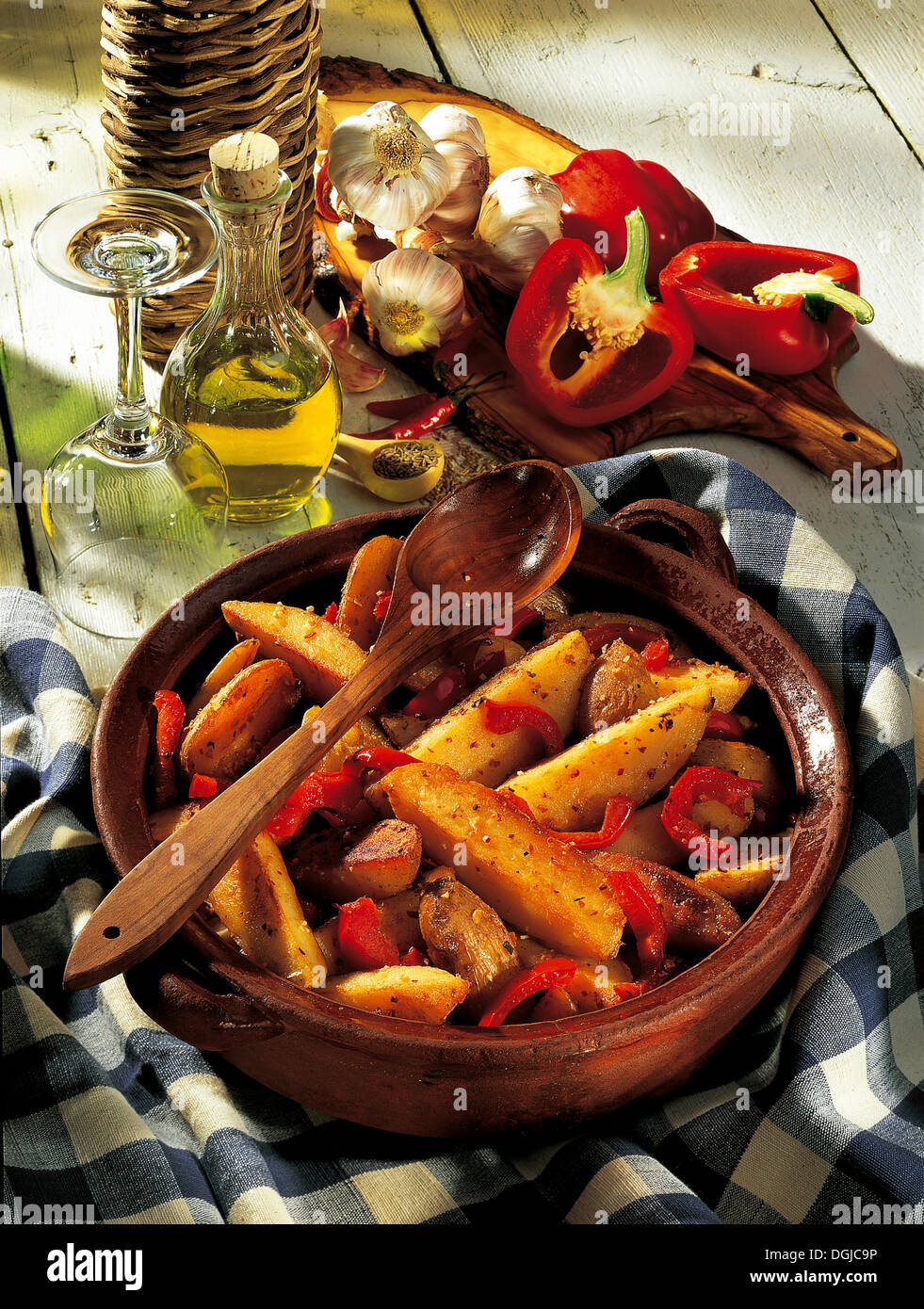 Spanish potatoes, Spain Stock Photo - Alamy