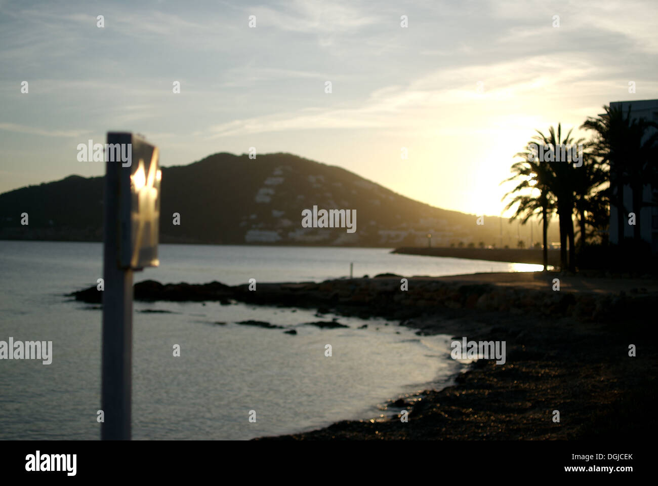 Sunset at Ses Estaques Stock Photo - Alamy