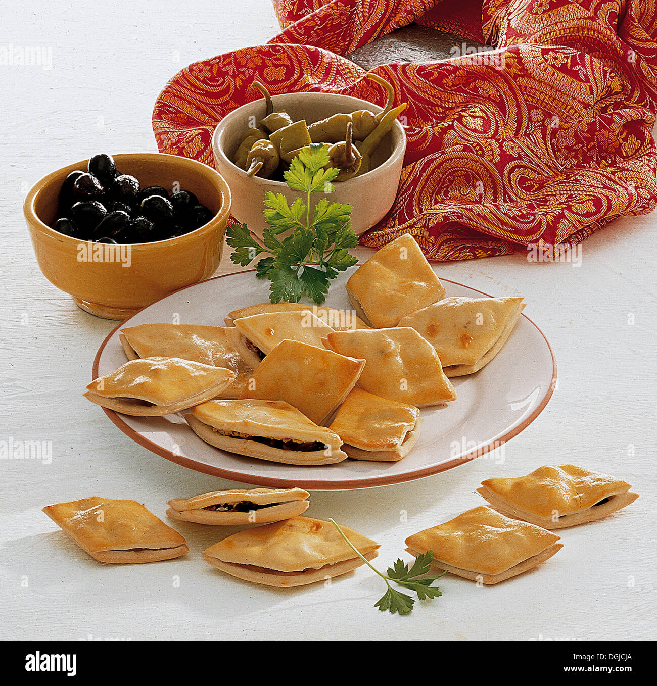 Feta cheese crackers, Turkey Stock Photo - Alamy