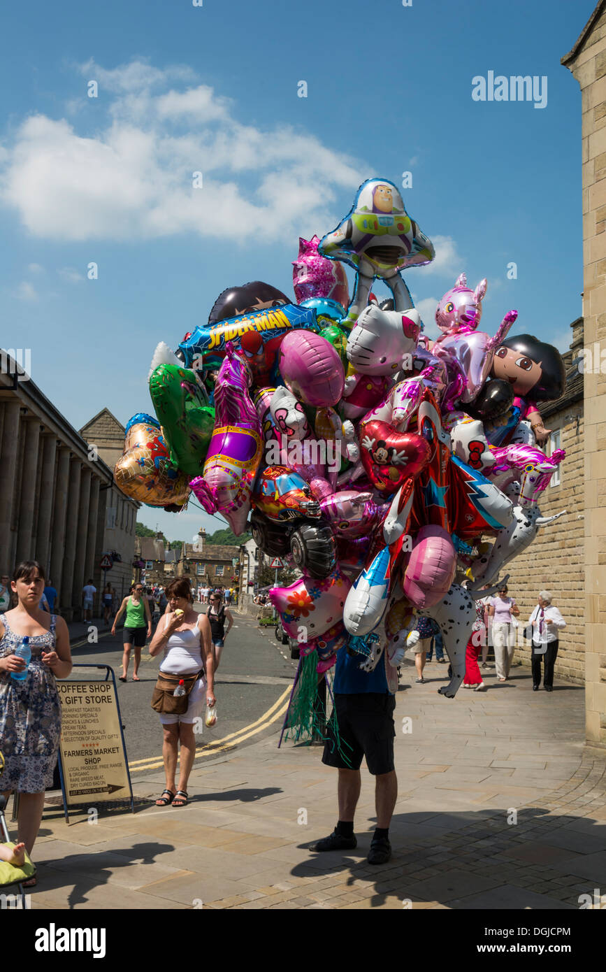 Street vendor selling balloons Bakewell carnival and parade an annual ...
