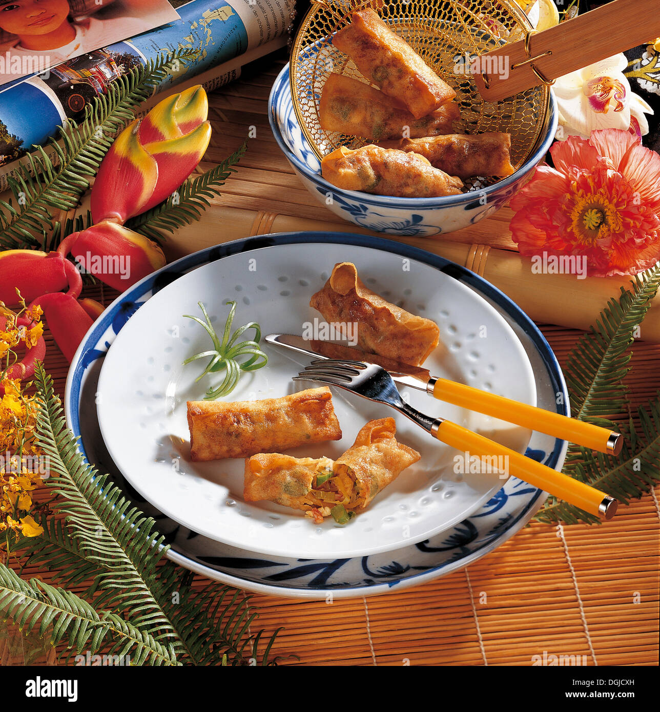 Spring rolls from the Philippines, the Philippines Stock Photo - Alamy