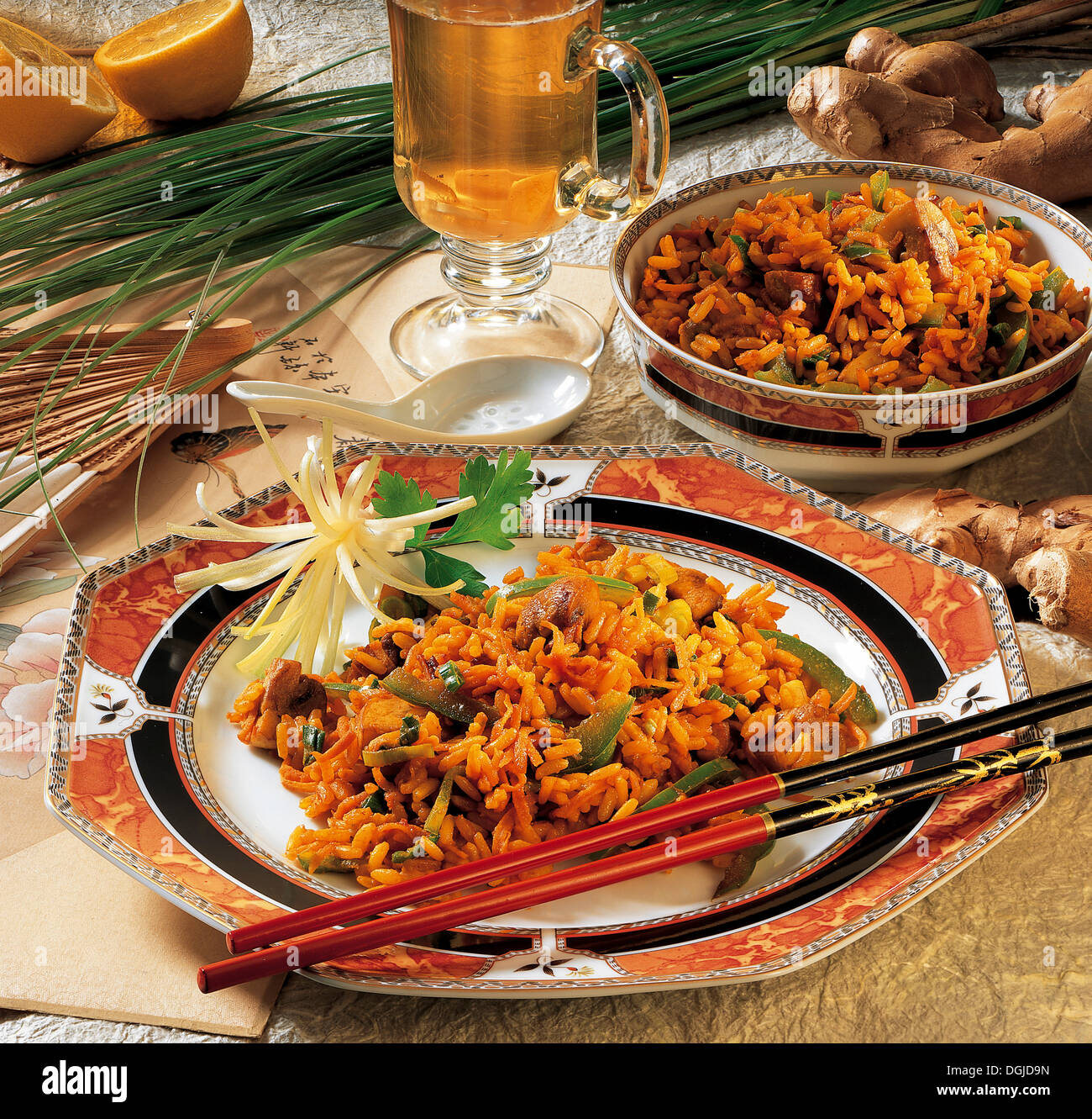 Fried vegetable rice, China Stock Photo - Alamy