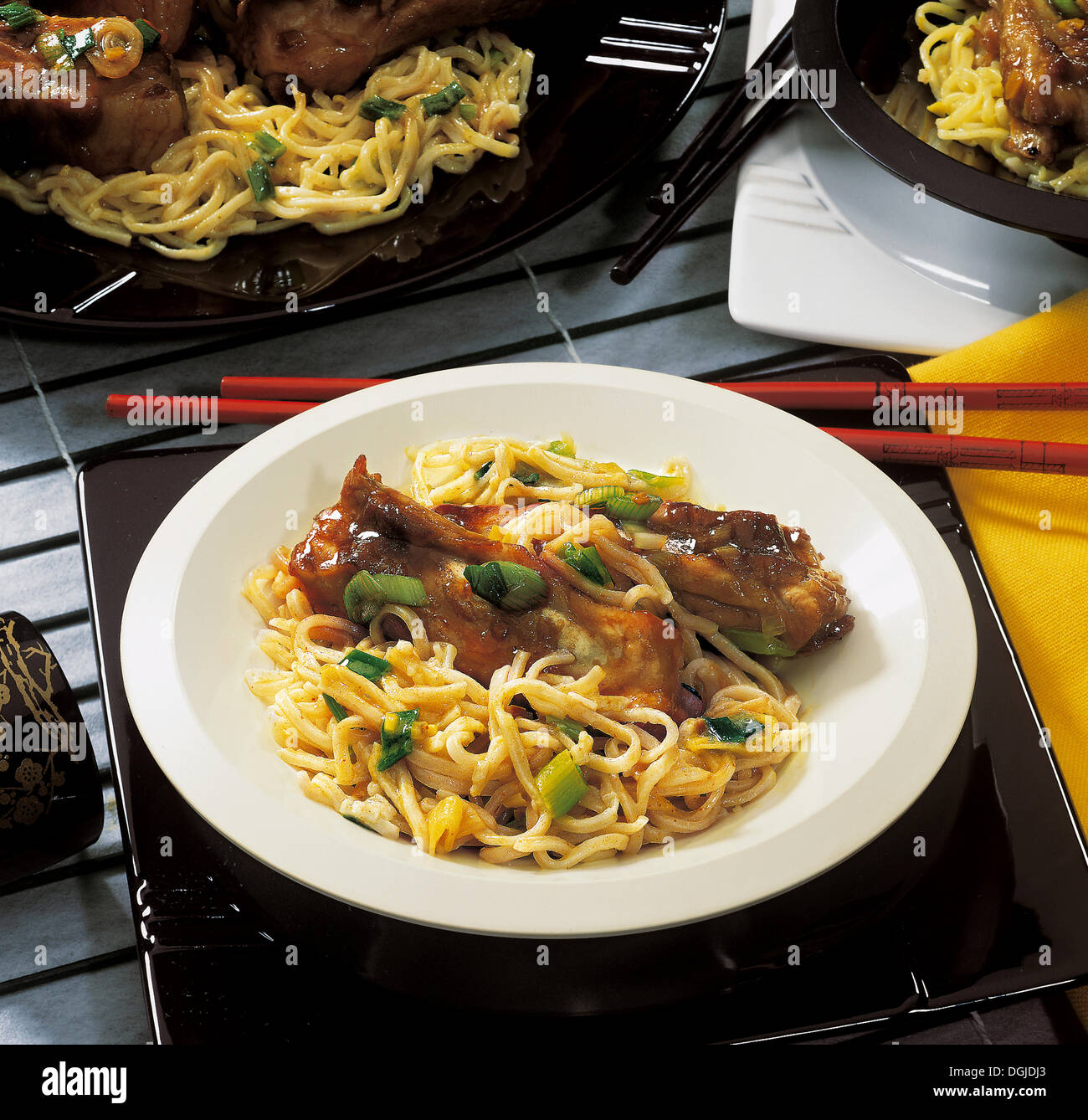 Curry noodles with pork ribs, Thailand Stock Photo - Alamy