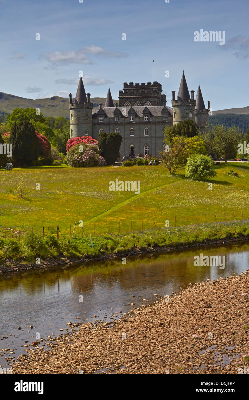 A view of Inveraray Castle Stock Photo - Alamy