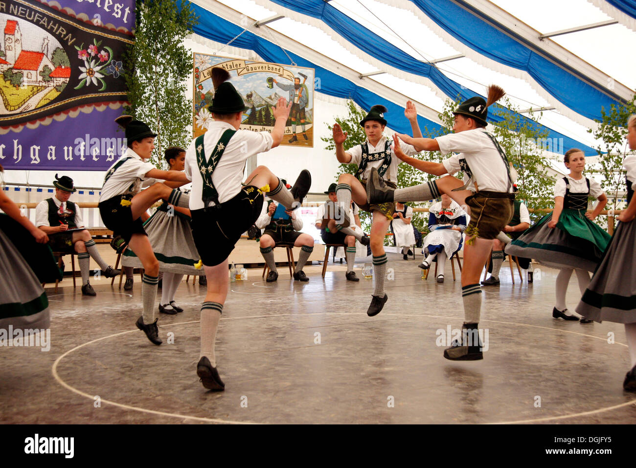Schuhplattler traditional dance, contest for the Bavarian Lion, hosted ...