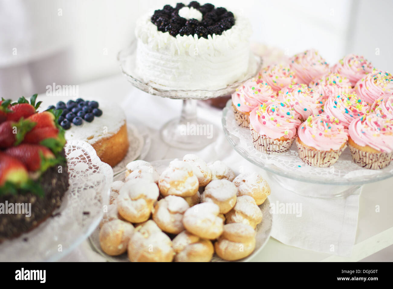 Selection of cakes Stock Photo - Alamy