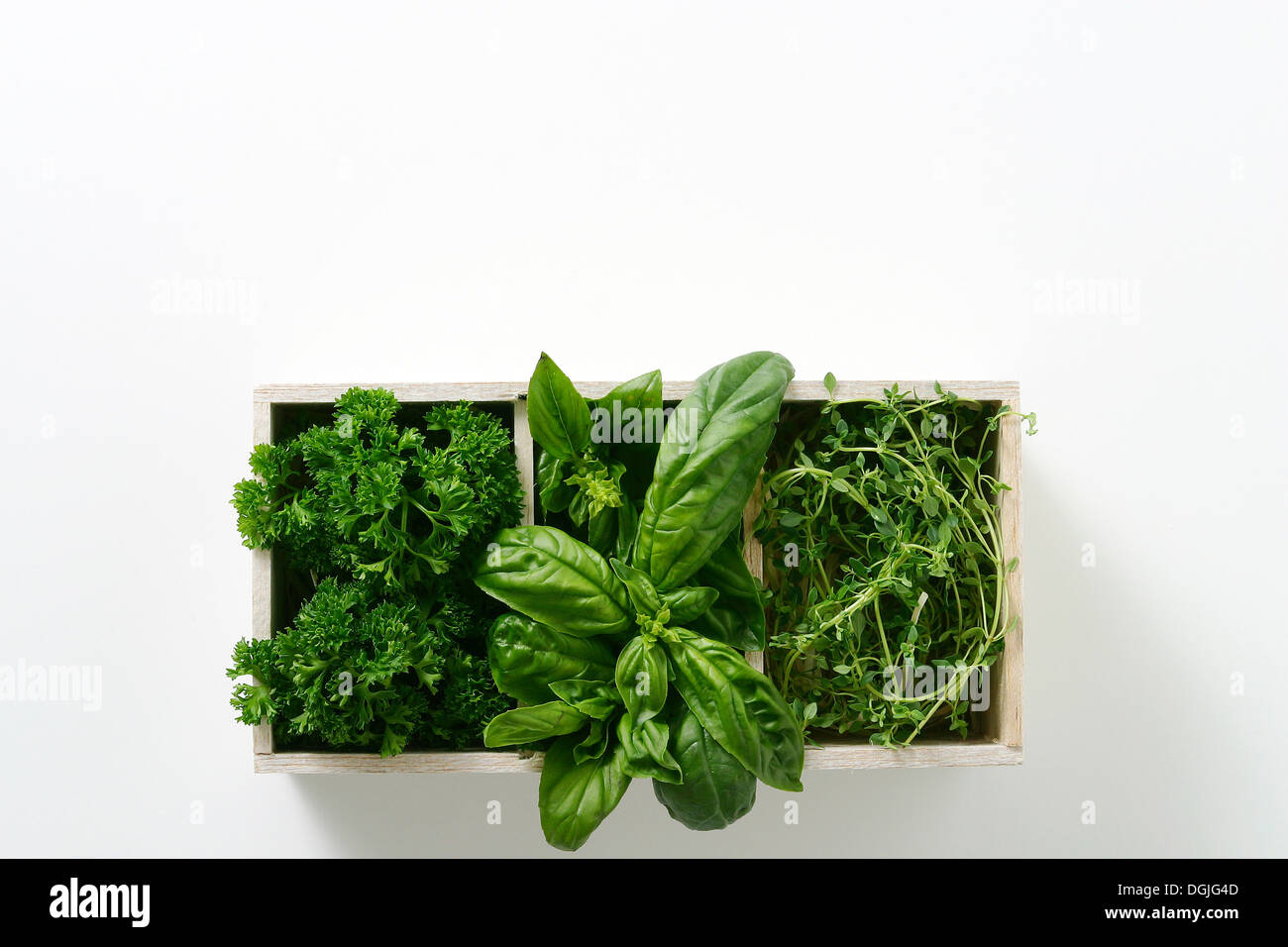 Window box of growing salad leaves Stock Photo - Alamy