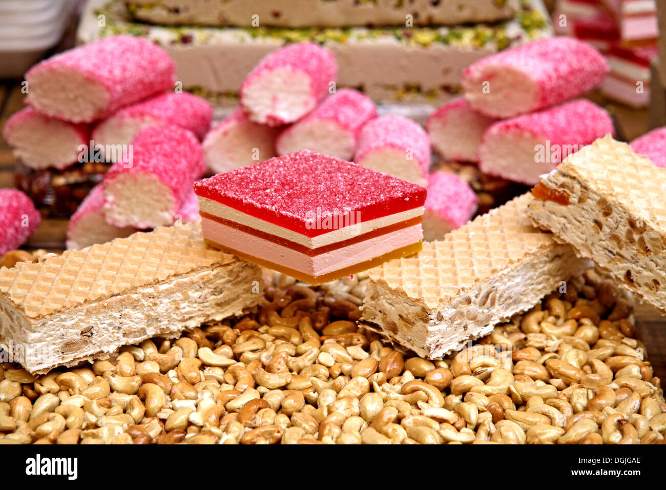 Oriental sweets, Acre, Israel, Middle East Stock Photo - Alamy