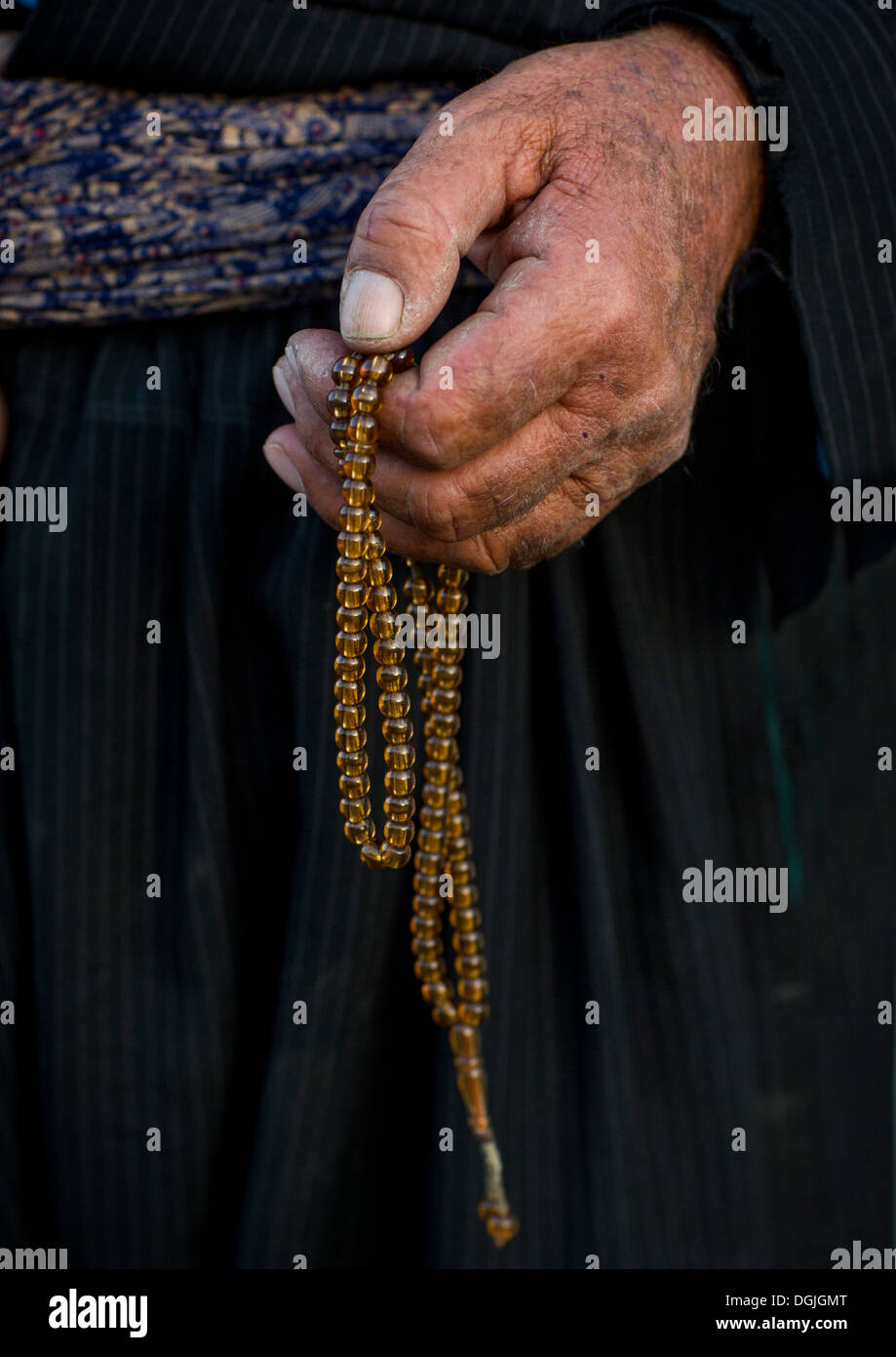 Muslim Man With Prayer Beads, Erbil, Kurdistan, Iraq Stock Photo - Alamy