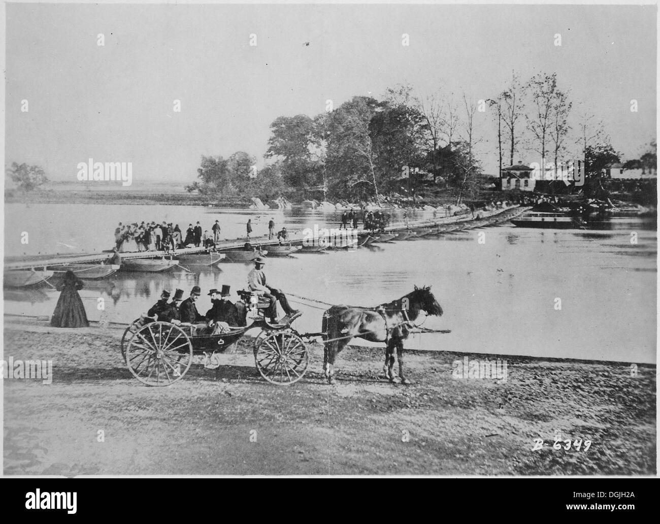 Pontoon bridge between Georgetown and Analostan Island 530416 Stock ...