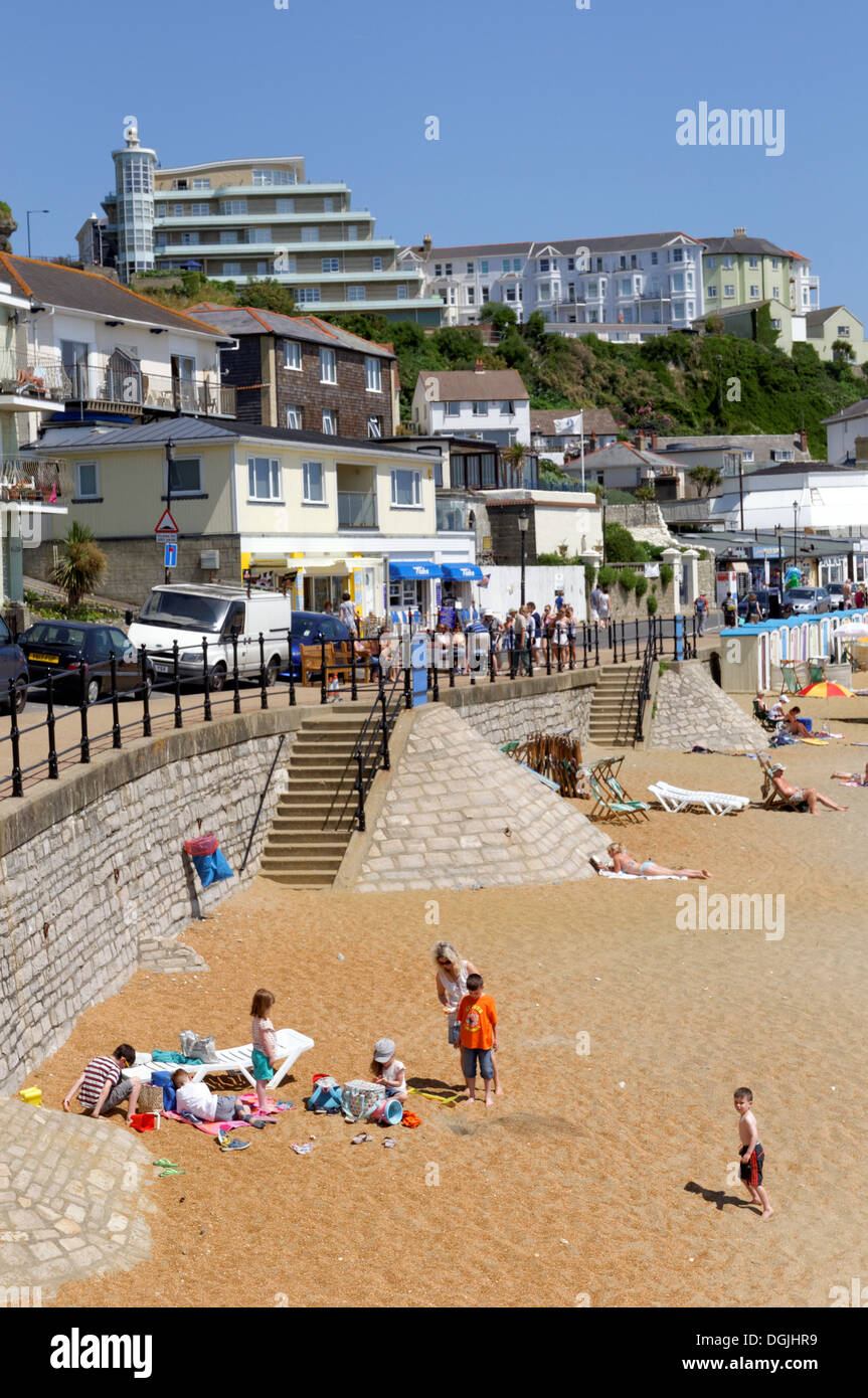 Summer, People Swimming, Ventnor Beach, Ventnor, Isle of Wight, England ... Summer, People Swimming, Ventnor Beach, Ventnor, Isle of Wight, England ...