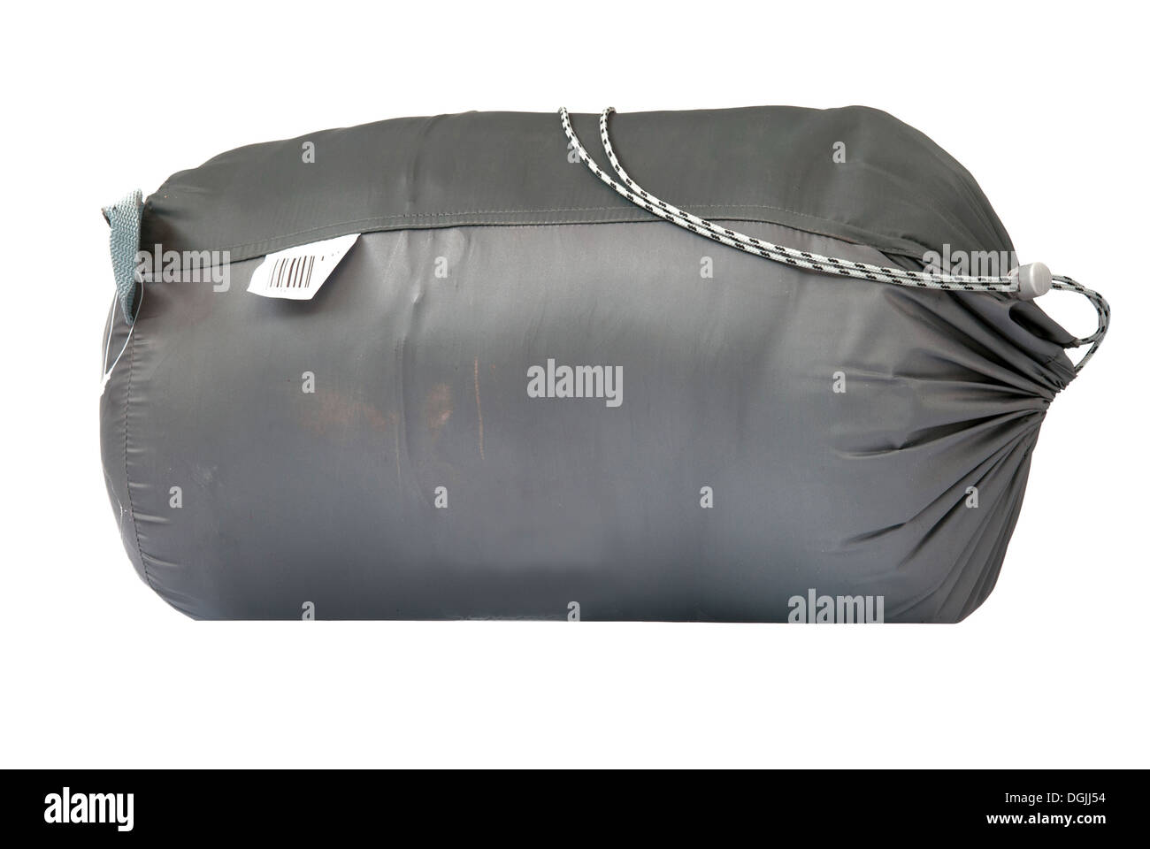 packed sleeping-bag on white background Stock Photo - Alamy