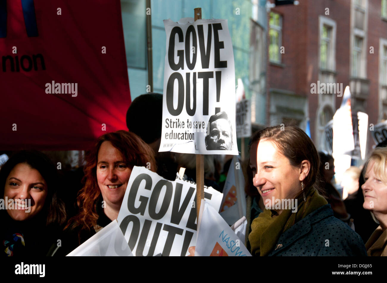 October 17th 2013. Teachers demonstrate against proposed changes to ...