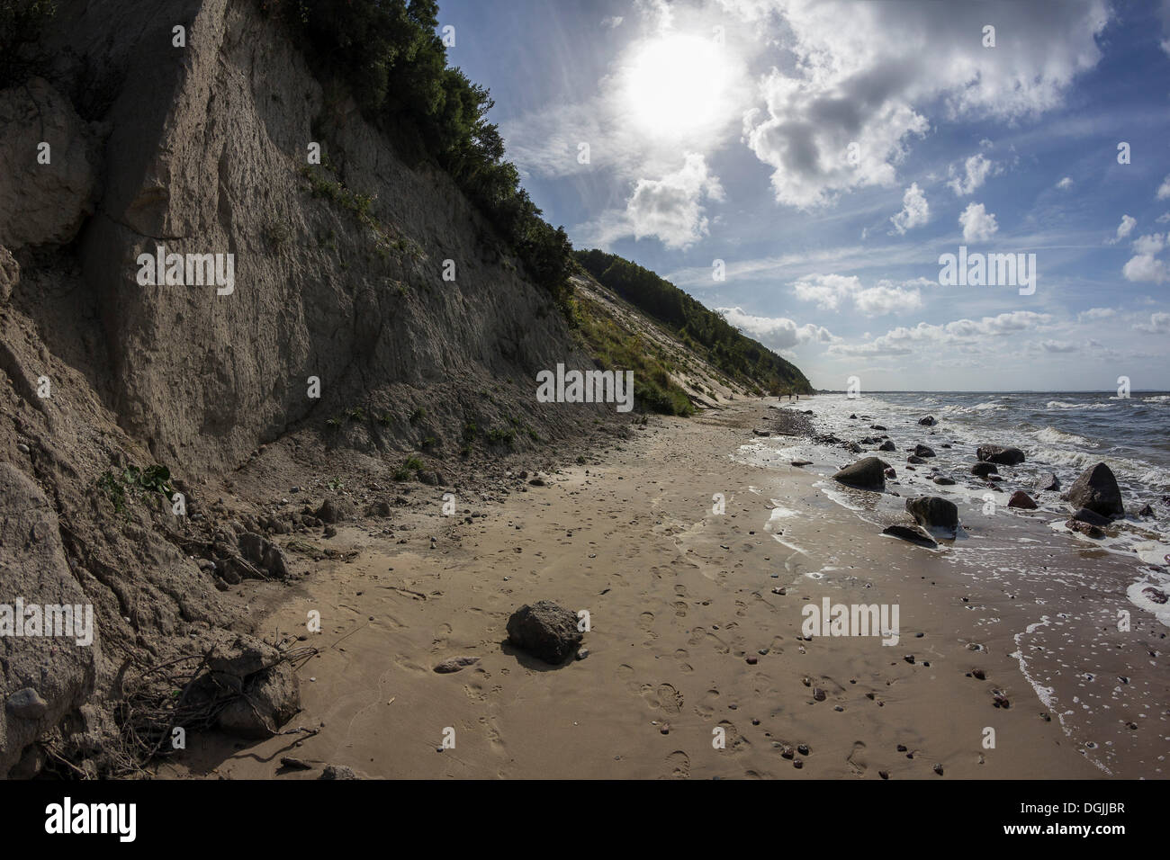 Cliffs, coastline, Mistroy, Wolin peninsula, Poland, Europe Stock Photo ...