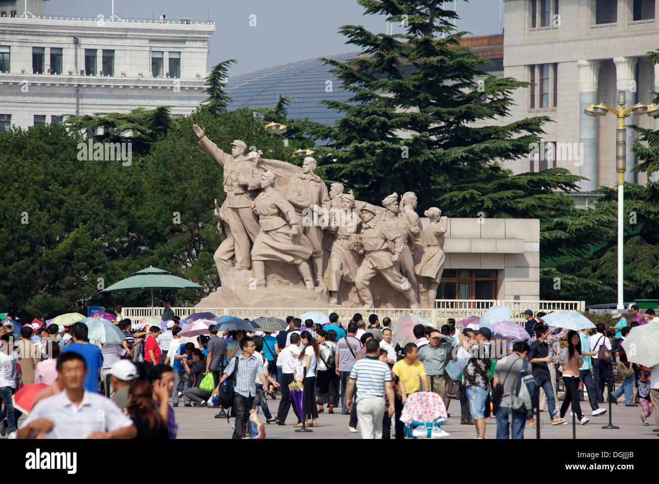 Monument on Tiananmen Square, Tiananmen Platz, Beijing, China, People's ...