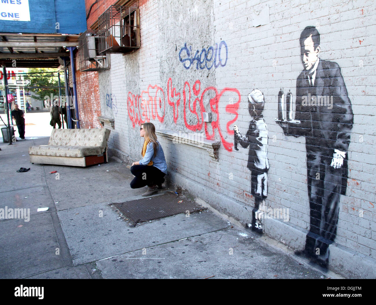 New York, New York, USA. 21st Oct, 2013. A view of graffiti artist and ...