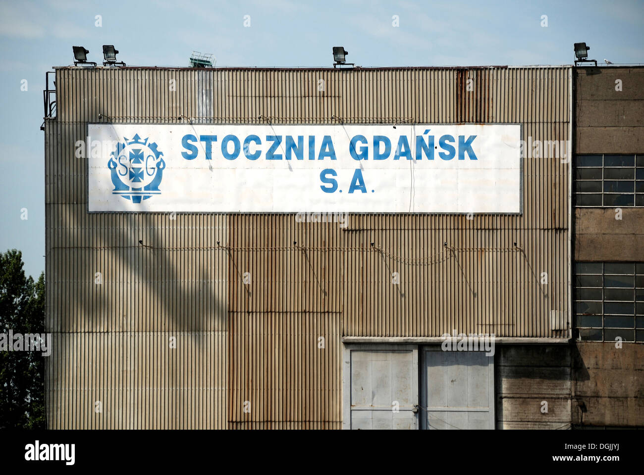 Polish shipyard Stocznia Gdansk on the Vistula - 1950 to 1990 Lenin ...