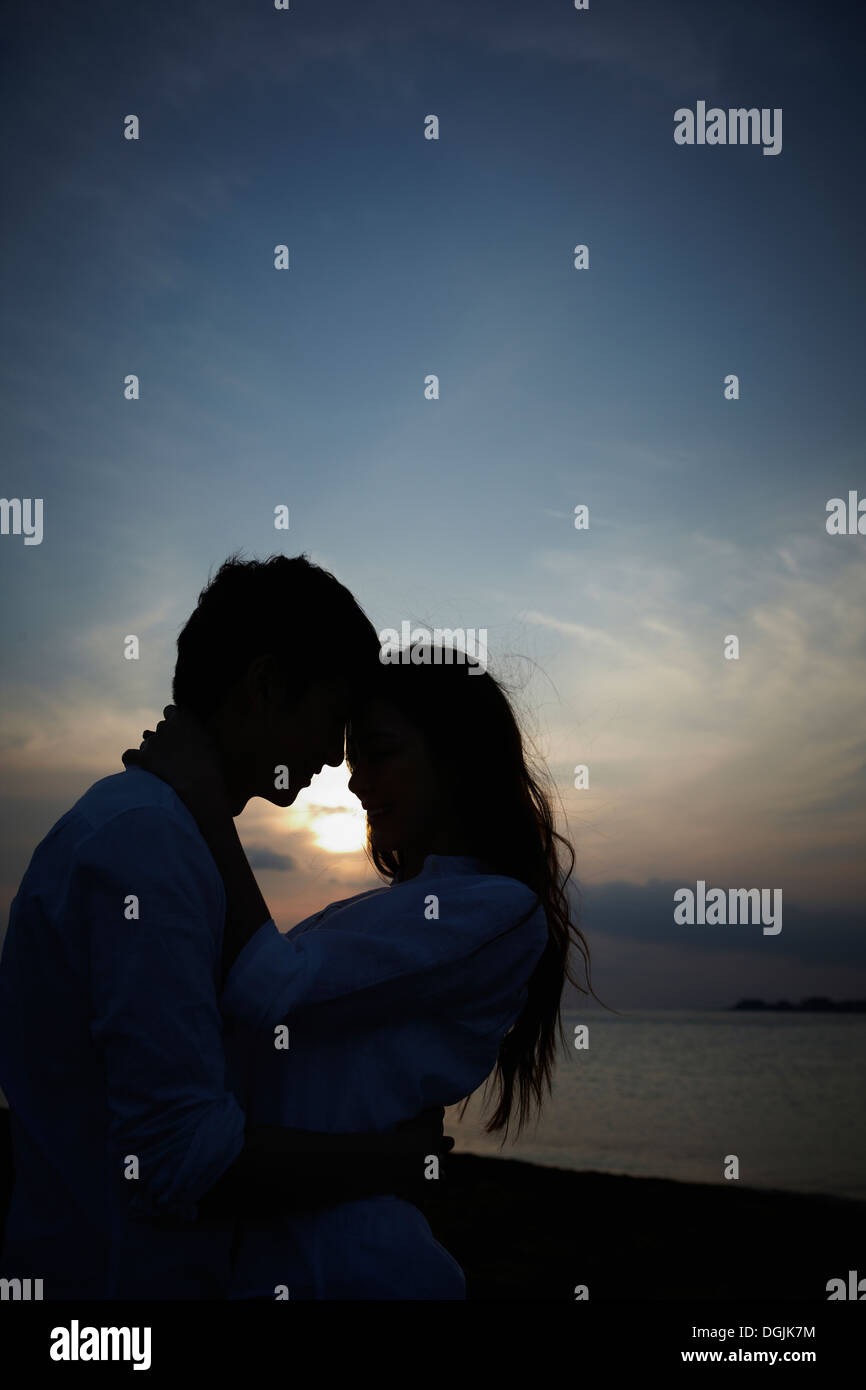 Couple hug waist hi-res stock photography and images - Alamy