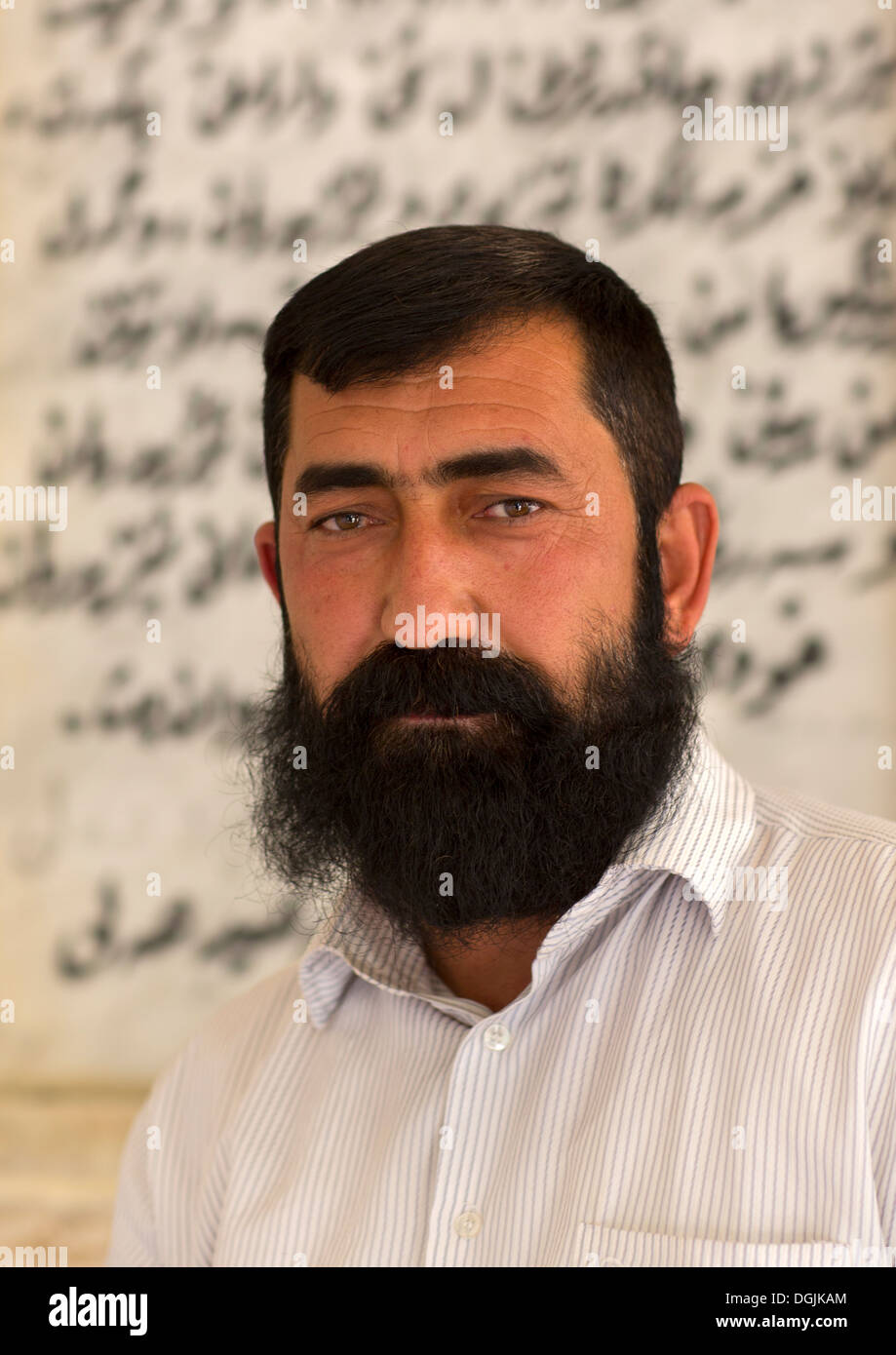 Yazidi men inside temple city hi-res stock photography and images - Alamy