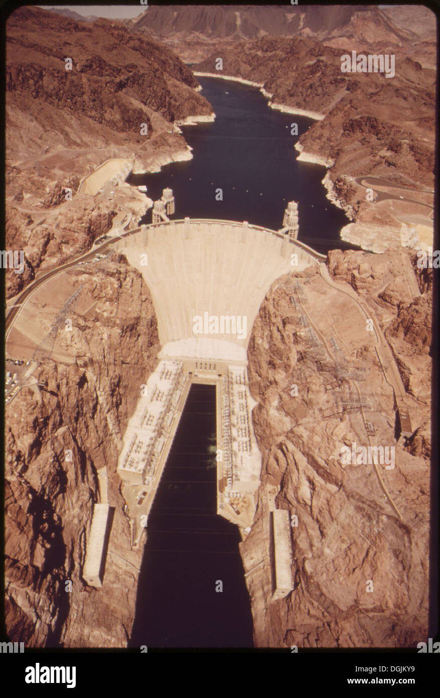 Parker Dam on the Colorado River forms the eastern end of the 150-mile ...