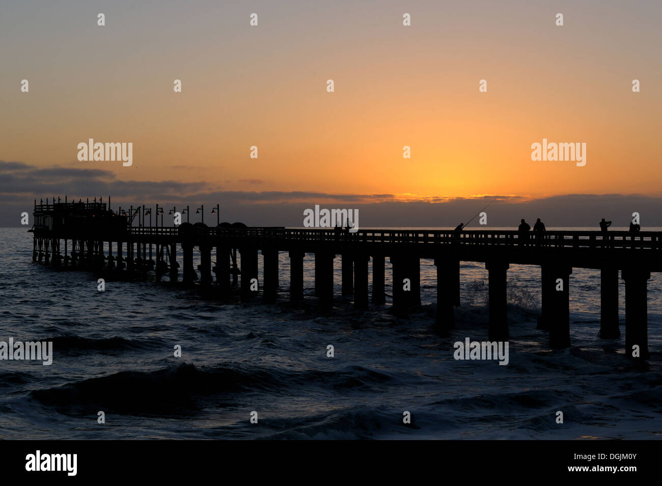 Old historic German jetty in Swakopmund Namibia Stock Photo - Alamy