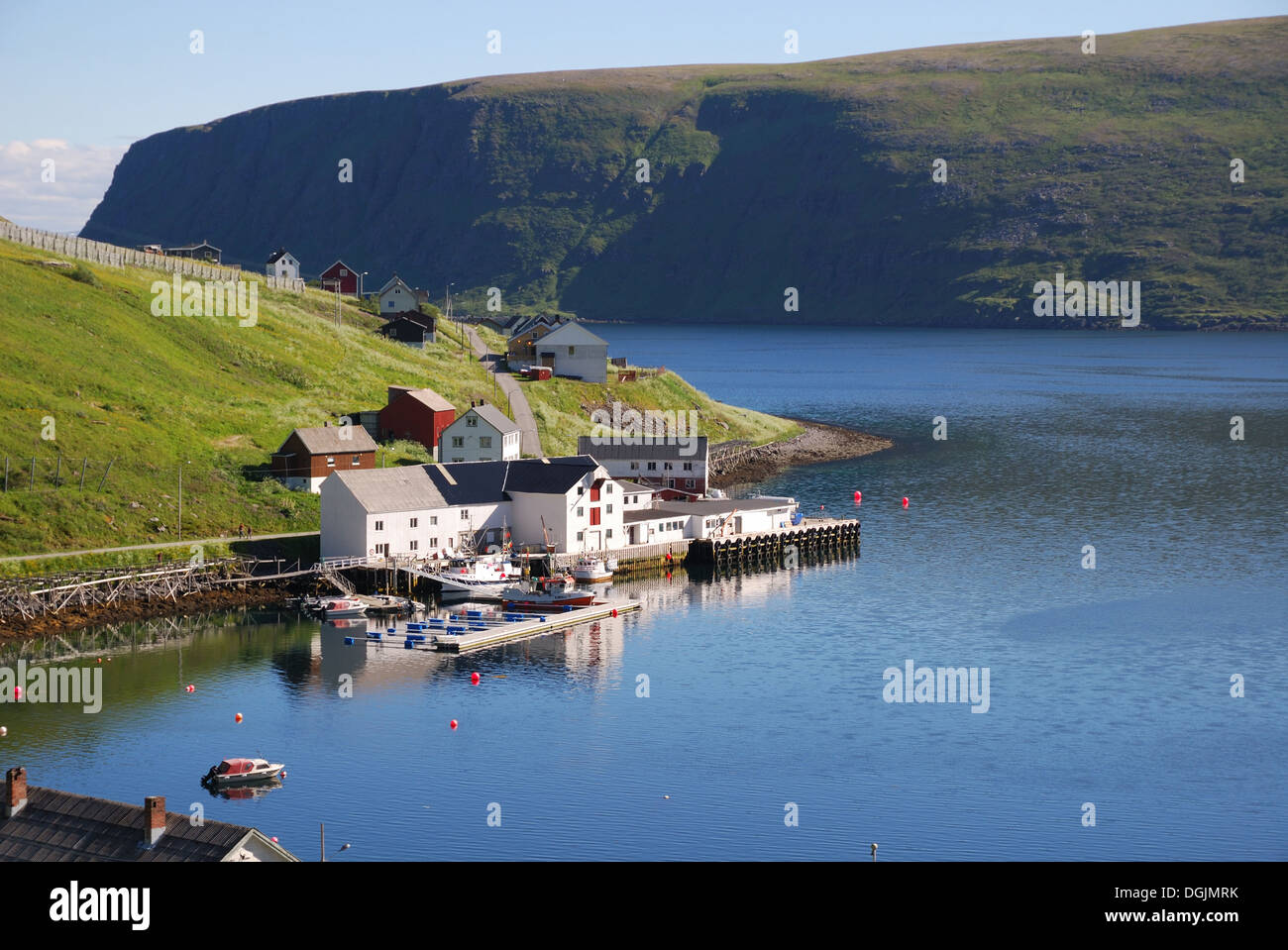 Wooden houses settlement and fishing boats hi-res stock photography and ...