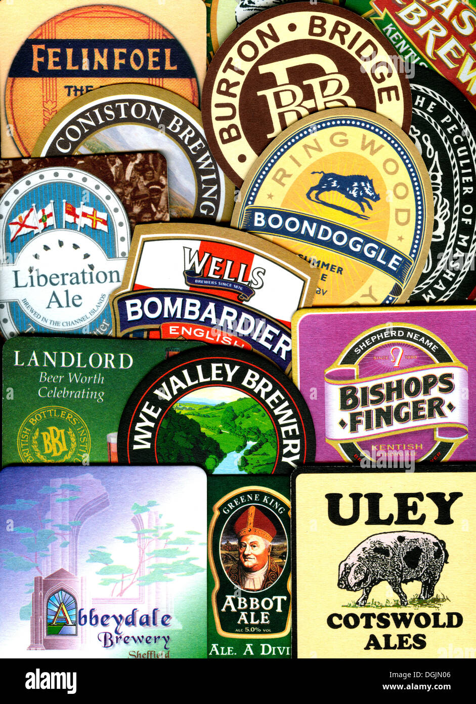 British beer mats hi-res stock photography and images - Alamy