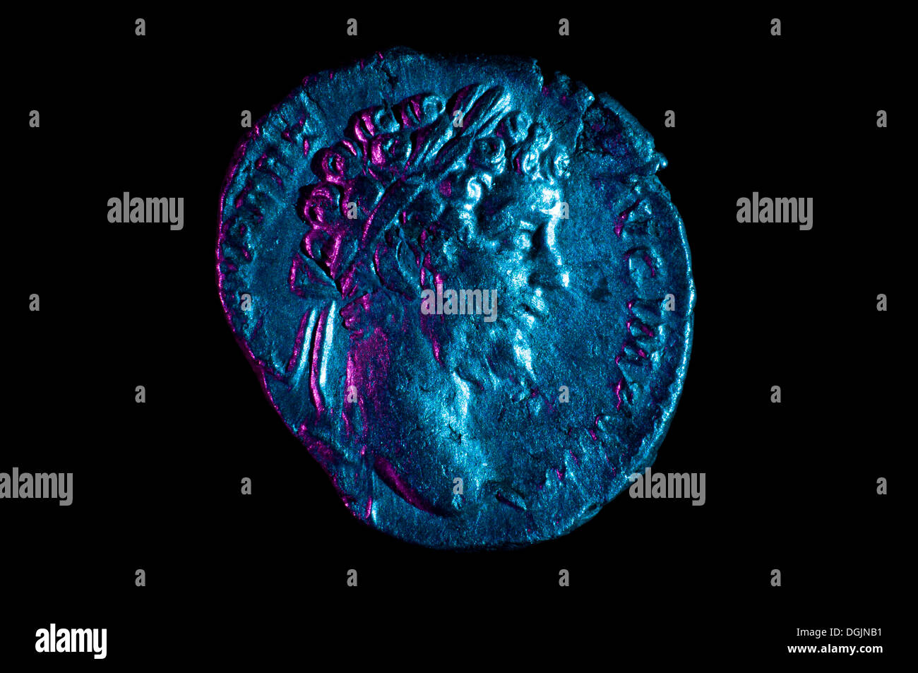 Ancient Roman Coin Silver Denarius High Resolution Stock Photography ...