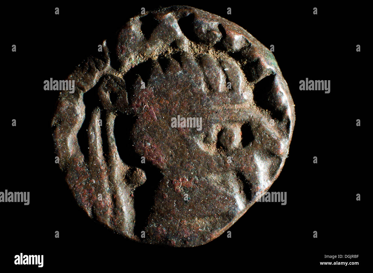 ancient kushan empire coin in studio setting Stock Photo - Alamy