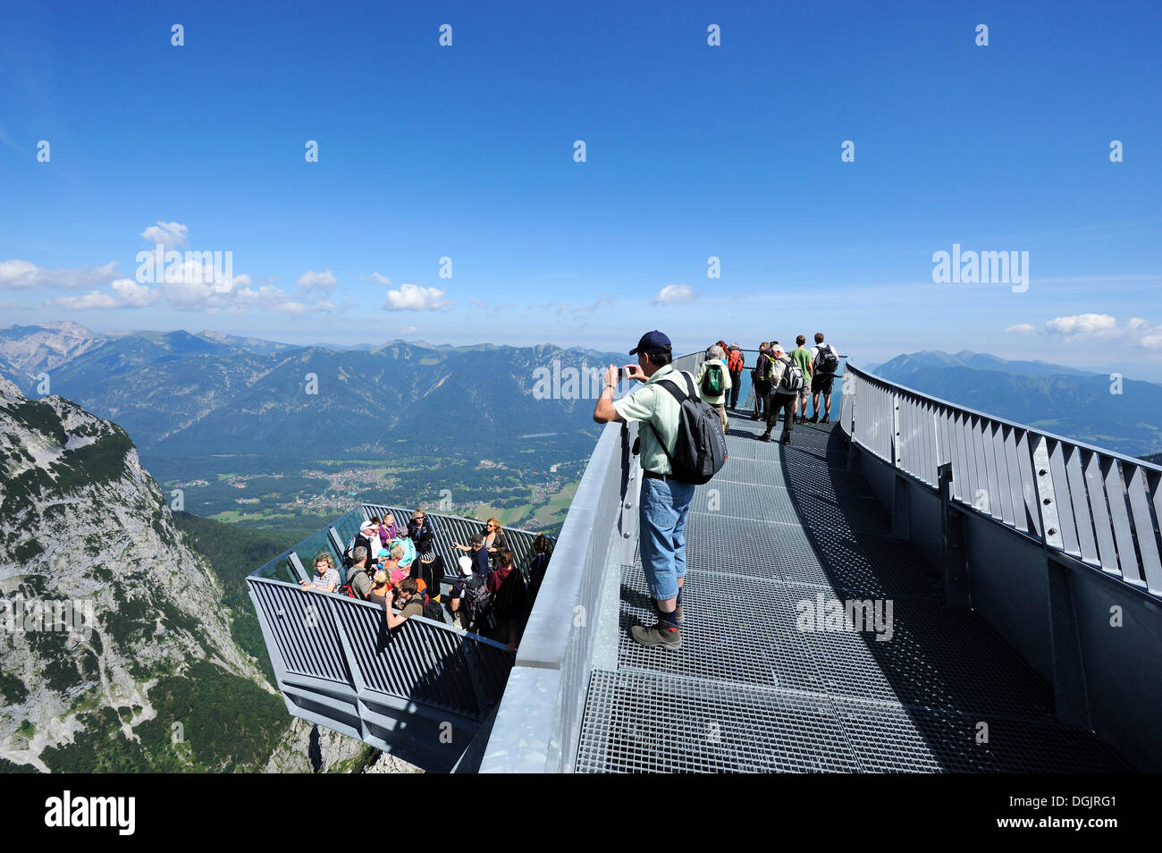AlpspiX, viewing platform at the Alpspitze railway, hill station, Mt ...