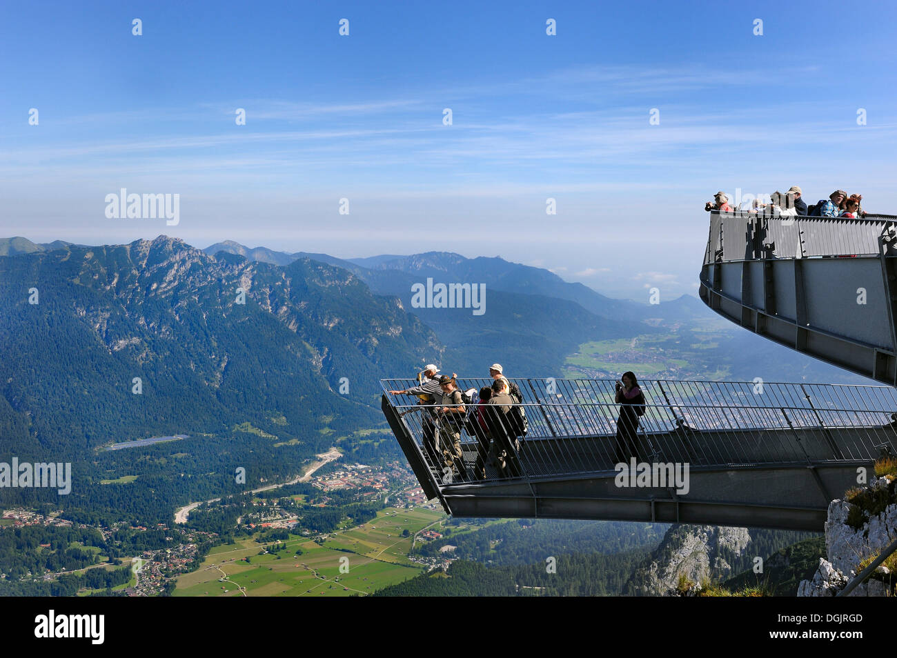 AlpspiX, viewing platform at the Alpspitzbahn mountain station ...