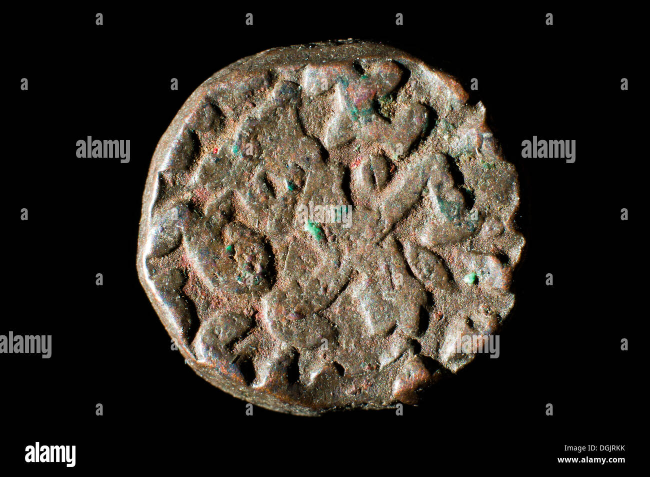 ancient kushan empire coin in studio setting Stock Photo - Alamy