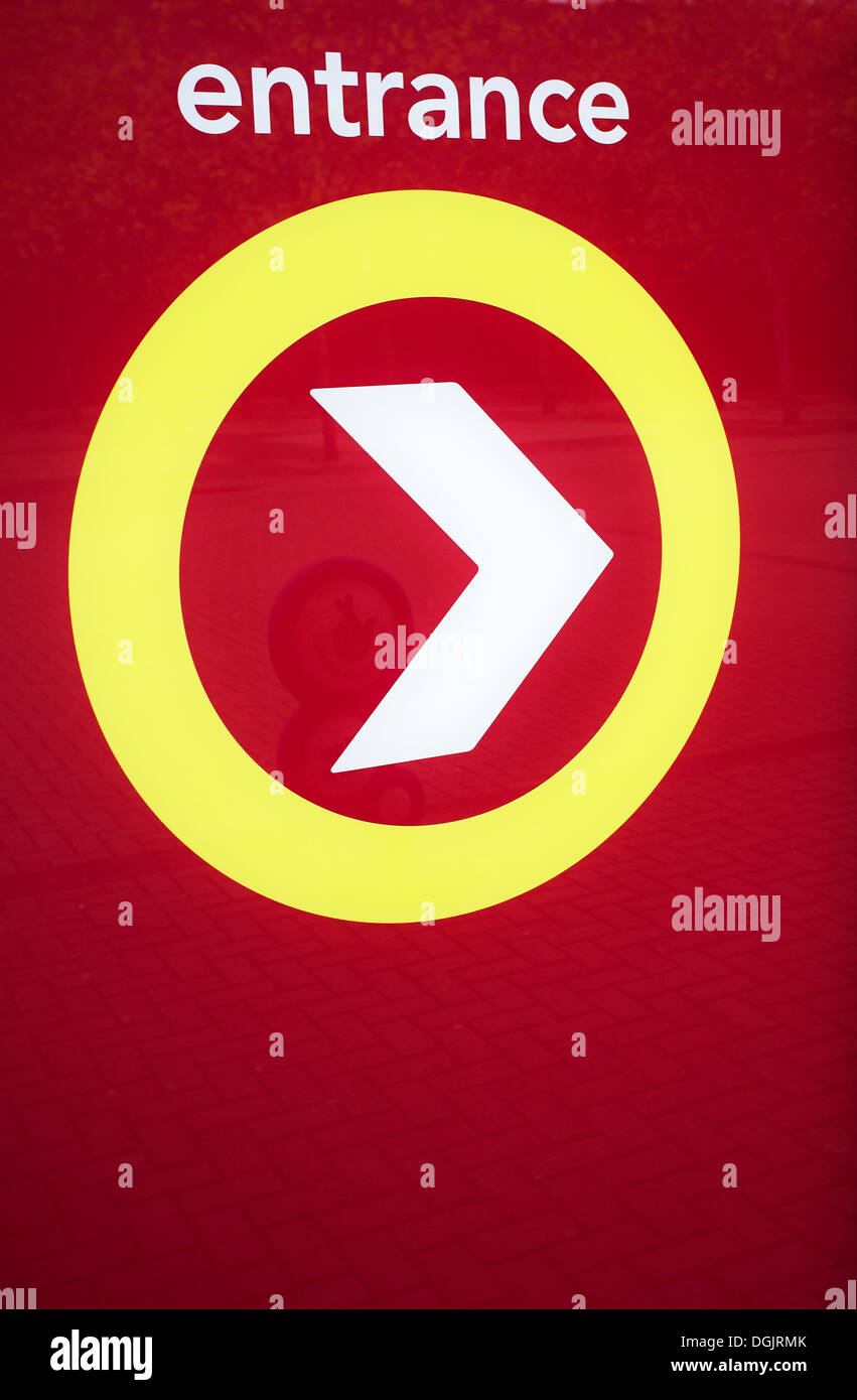 An entrance sign Stock Photo - Alamy