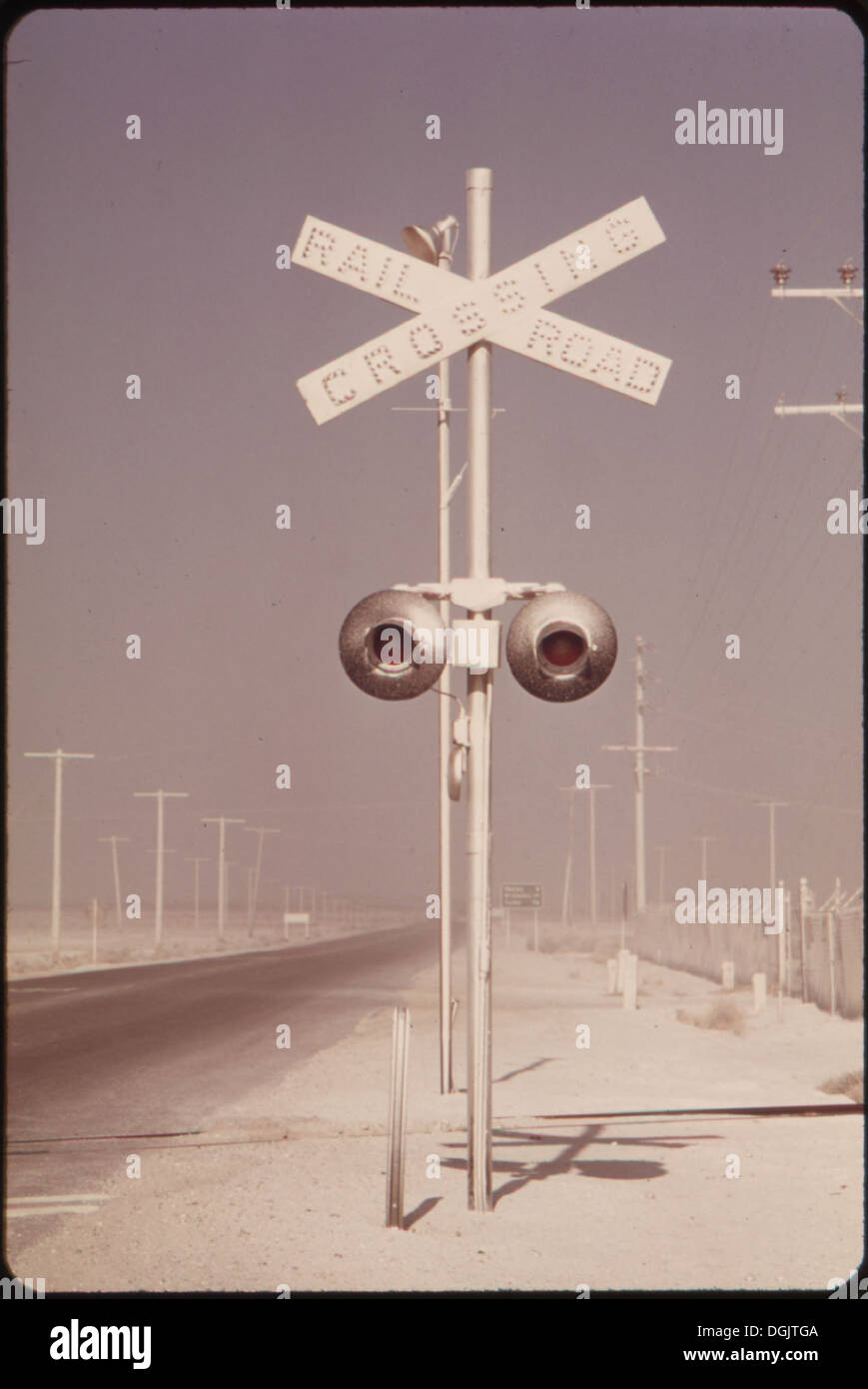 White dust, blown from the gypsum plant at Plaster City, settles on a ...