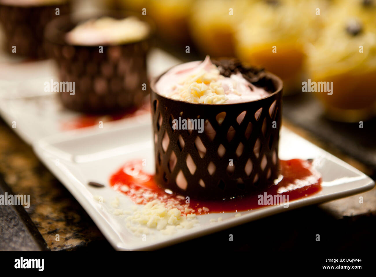 Buffet Cake Selection Stock Photo - Alamy