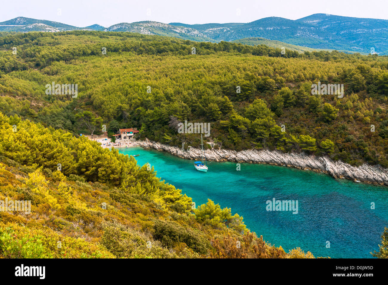 Zitna beach and bay near Zavalatica, Croatia Stock Photo - Alamy