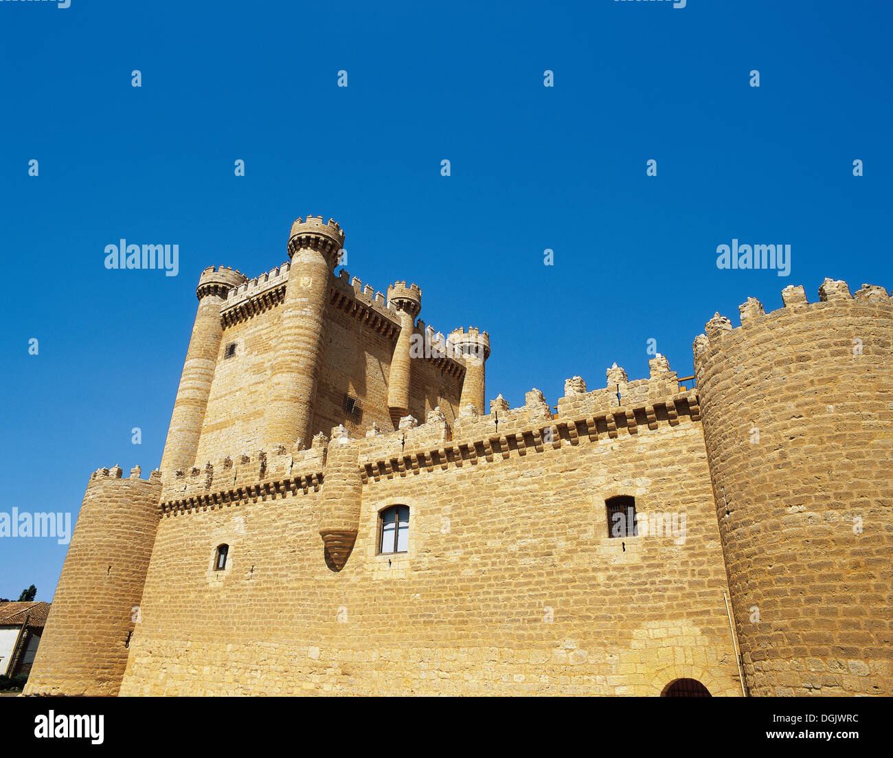Spain. Fuensaldana. Castle. 15th century. Restored in 1983. Actually ...