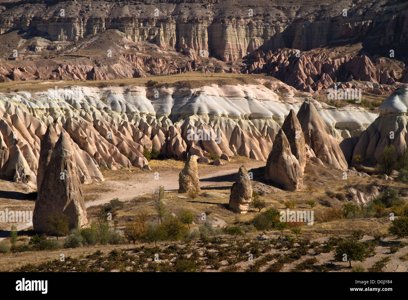 Amazing Geological Features in Cappadocia, Turkey Stock Photo - Alamy