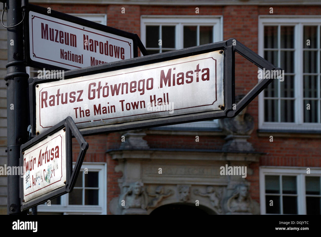 Polish road sign hi-res stock photography and images - Alamy