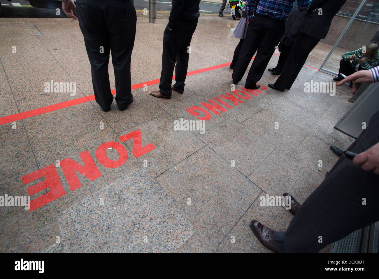 Designated smoking zone hi-res stock photography and images - Alamy