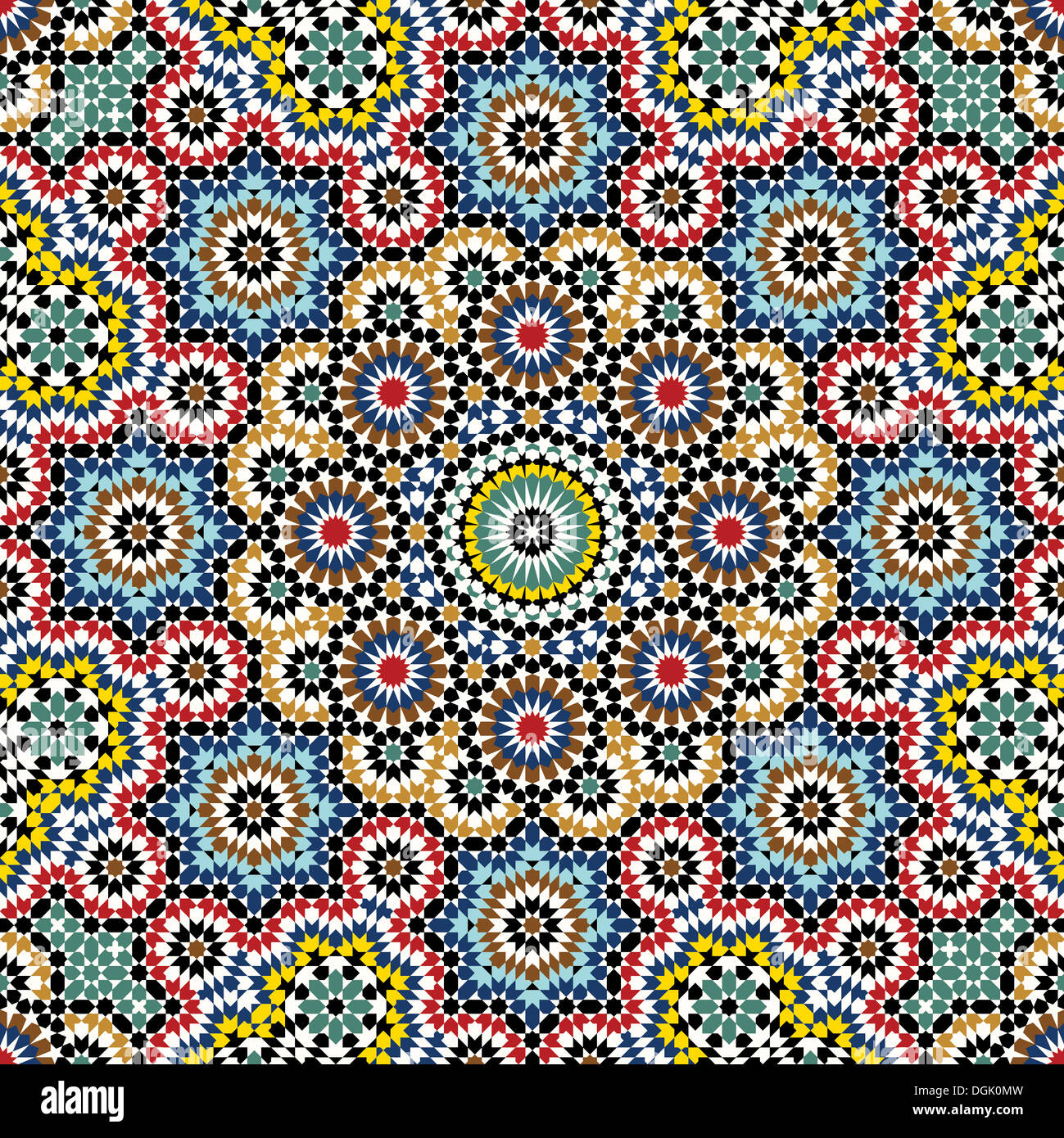 Traditional Morocco Seamless Pattern Stock Photo - Alamy